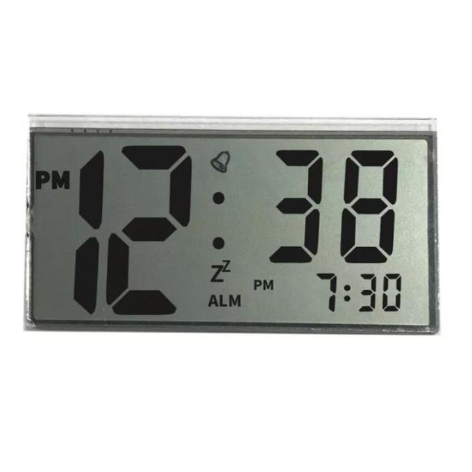 Monochrome Clock Positive Tn Transmissive 7 Segment Lcd Display Module